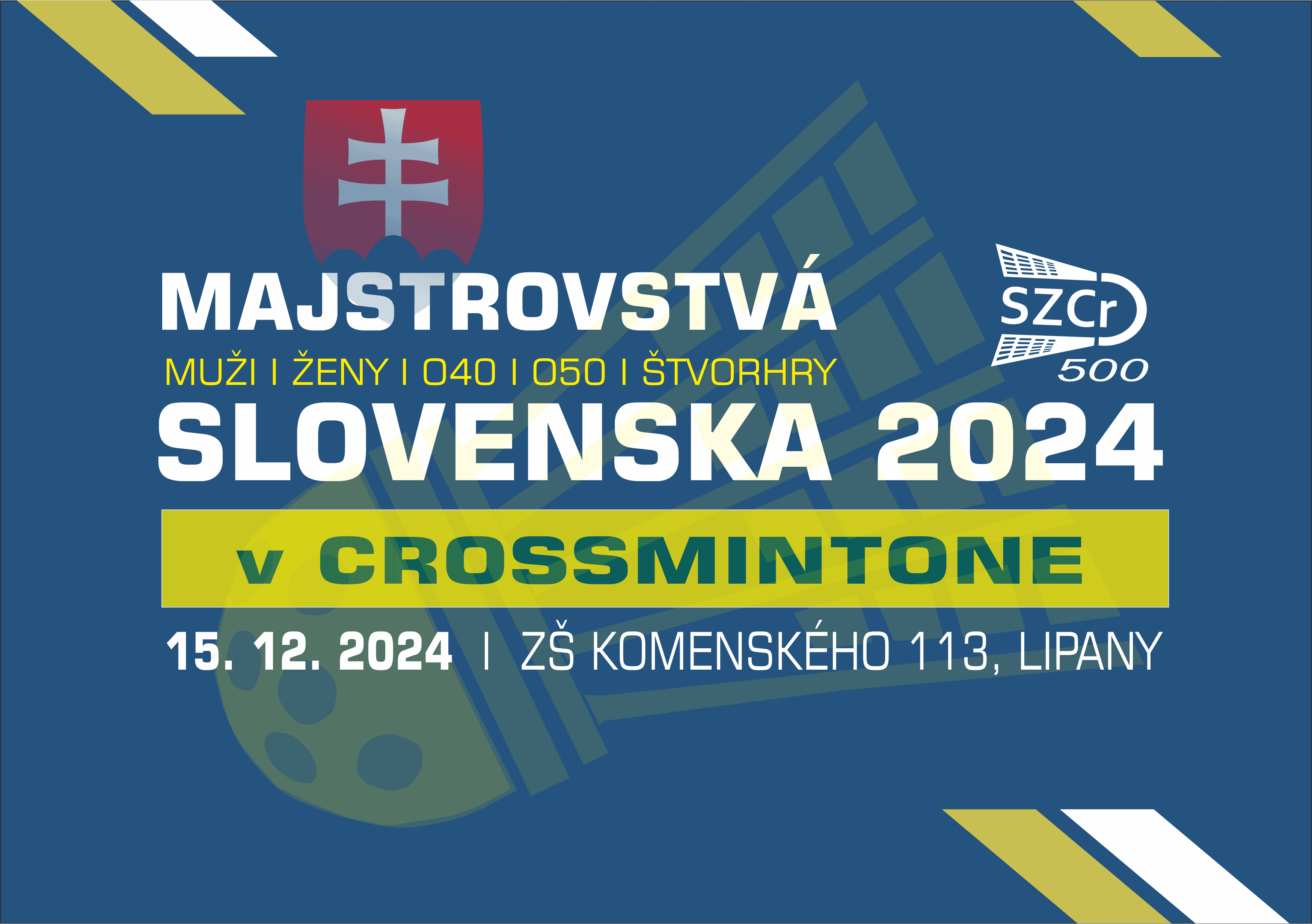 Majstrovstvá Slovenska v crossmintone 2024 - Crossminton.sk